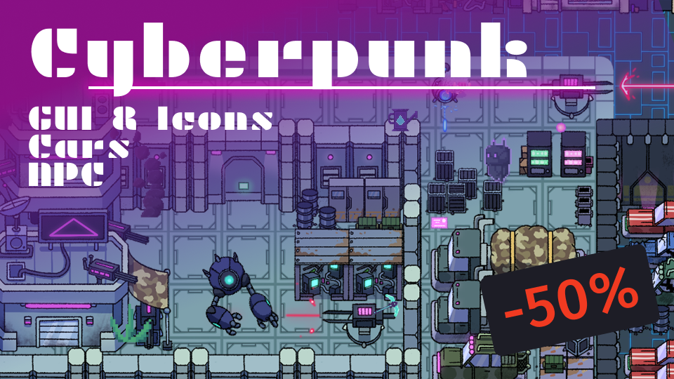 Cyberpunk Bundle - a premium asset pack to build games with GDevelop. | GDevelop